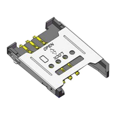 Buy Wholesale China Push Type Sim Card Connector In Metal Cover Oem And Odm Orders Are Welcome
