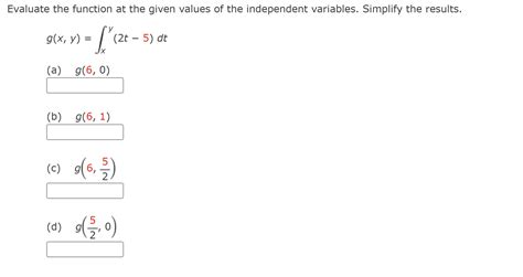 Solved Evaluate The Function At The Given Values Of The Chegg