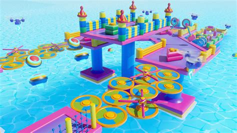 Platformer 2 Obstacles Low Poly 3d Models Pack