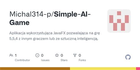 Github Michal314 Psimple Ai Game Aplikacja Wykorzystująca Javafx