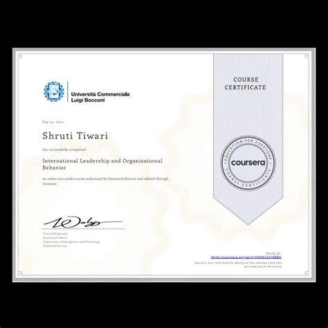 Shruti T On Linkedin Learning Coursera Achievement Certification