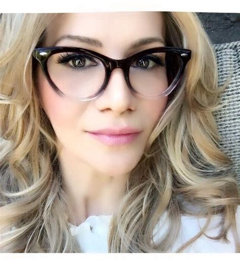 Ombre Gradient Cat Eye Frames Demi Fashion Clear