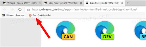 add or remove favorites bar in microsoft edge chromium