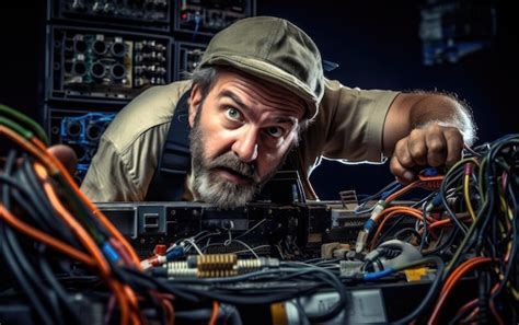 Premium Ai Image Accomplished System Administrator In Portrait