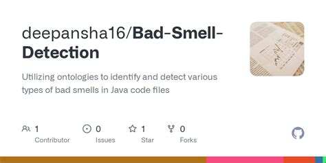 Github Deepansha16bad Smell Detection Utilizing Ontologies To