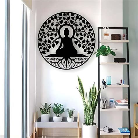 3d Buddha Wall Sticker For Home Art Decor Incredible Ts