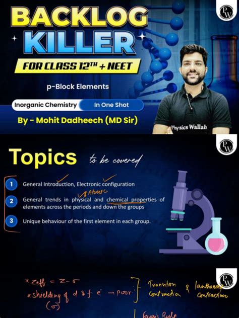 The P Block Elements Part 02 Class Notes Backlog Killer Series For Class 12th Neet Pdf