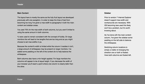 Column Css Layout Fixed Width And Centered Vanseo Design How To Use