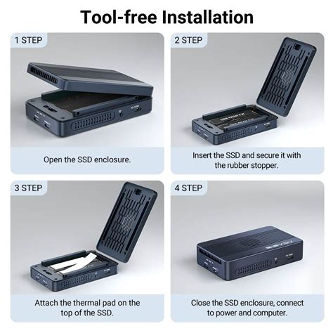 Acasis 40gbps M 2 Nvme 2 Bay Raid Ssd Enclosure Compatible With Usb4