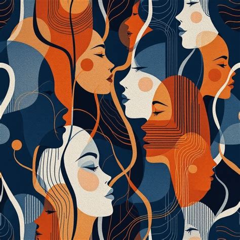 Free Flowing Profile Pattern Image Download At Stockcake