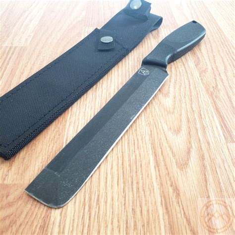 Ontario Spec Plus Alpha Fixed Machete 7 25 Carbon Steel Blade Rubber