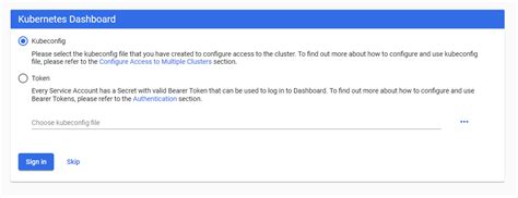 Kubernetes Web Uidashboard Activation Without Authentication By