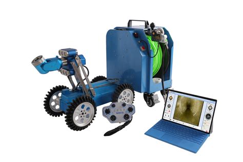 Computer Controlled Cctv Inspection Camera Lightweight Sewer Robot Camera