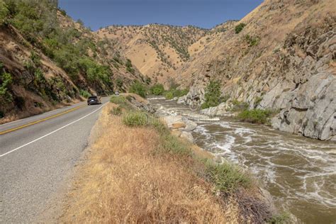 Sequoia Valley Waterflow In The Canyon California Stock Image Image