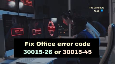fix office error code 30015 26 or 30015 45 youtube