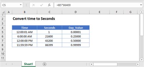 Convert Time To Seconds Excel Google Sheets Automate Excel