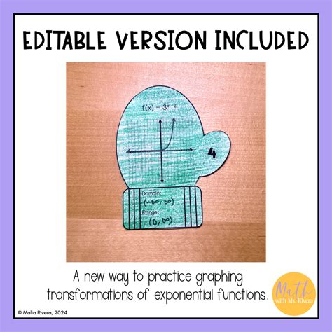 Editable Graphing Transformations Of Exponential Functions Winter
