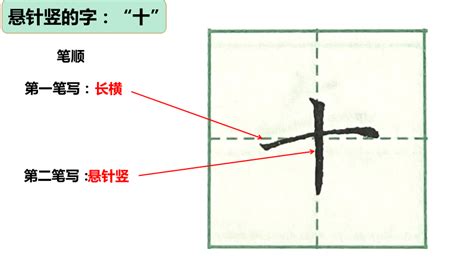 深圳市学校一年级书法第5课《悬针竖、垂露竖的写法》课件 21世纪教育网 二一教育