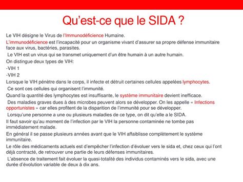 Ppt Le Sida Vih Powerpoint Presentation Free Download Id3061739