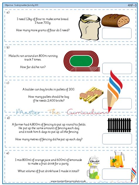 Scaling Number Facts By 100 2 Master The Curriculum