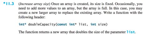 solved 11 3 increase array size once an array is created