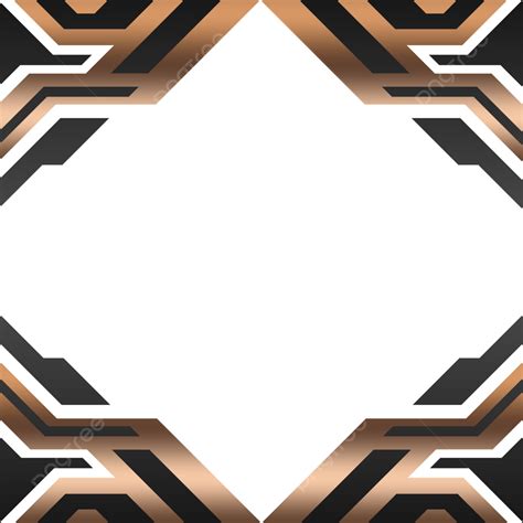 금색과 검은색 추상 기술 테두리 프레임 황금 테두리 배너 추상 기술 Png 일러스트 및 Psd 이미지 무료 다운로드 Pngtree