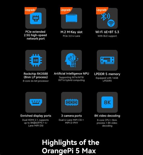 Orange Pi 5 Max 16gb Ram Orange Pi Arduino Raspberry Pi Nodemcu Iot Nvidia Lora Ai