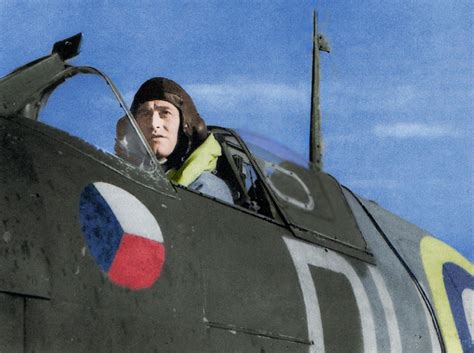 solve karel pošta během bitvy o británii czech fighter karel pošta in