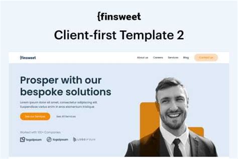 client first 2 free webflow template webflow
