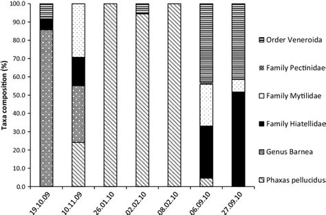 Composition Of Bivalve Larvae In Each Experiment Derived From The