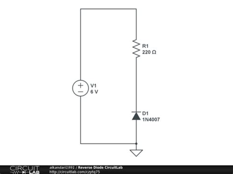 Reverse Diode Circuitlab Circuitlab