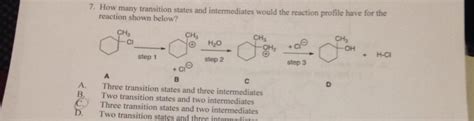 Solved How Many Transition States And Intermediates Would