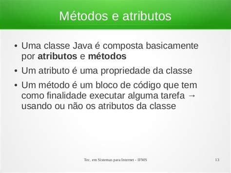 Classes E Objetos