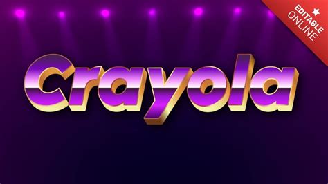 Crayola Jackpot Text Effect Generator