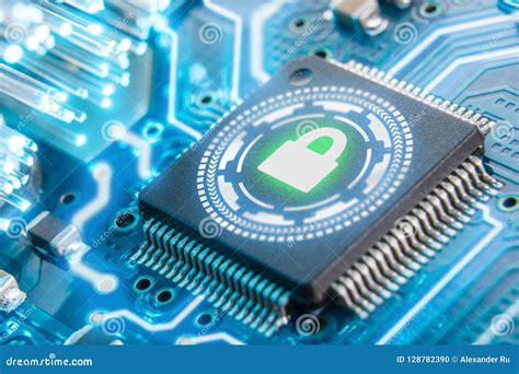 Electronic Security Concept Data Security Stock Photo Image Of Investigation Monitor 128782390