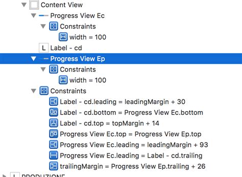Ios Missing Constraints For Progess View Between Different Devices Stack Overflow