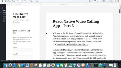 React Native Video Calling App Part YouTube