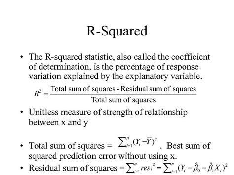 Lecture 18 Thurs March 18 R Squared