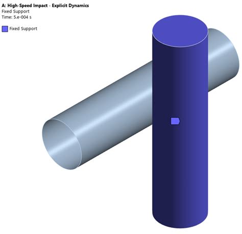 side pole test high speed impact explicit dynamics ansys