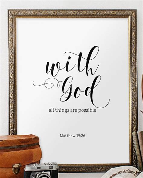 Printable Bible Verse Wall Art Minimalist Printable Wall Art