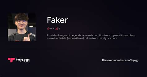 add faker discord bot the 1 discord bot and discord app list