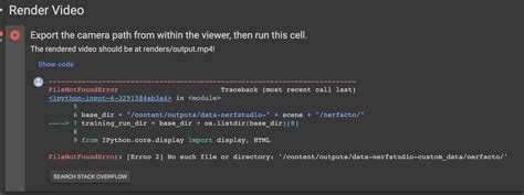 Filenotfounderror While Export Video In Colab · Issue 1646