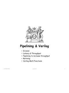 Pipelining Verilog Massachusetts Institute Of Technology