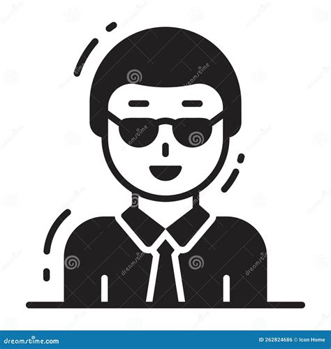 Gentleman Icon Single Avatar Vector Illustration Stock Vector Illustration Of Pictogram Hard