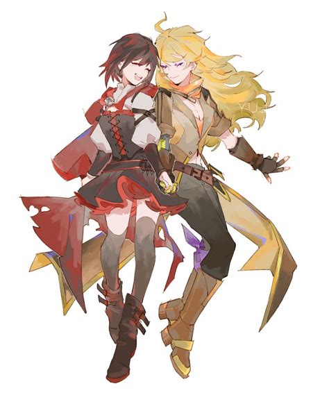 Ruby Rose And Yang Xiao Long Rwby Anime Rwby Fanart Rwby Characters