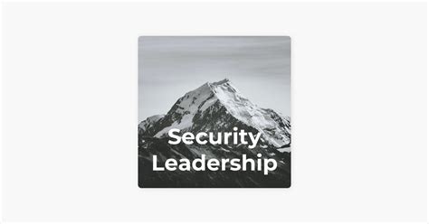 ‎cyber Security Leadership On Apple Podcasts