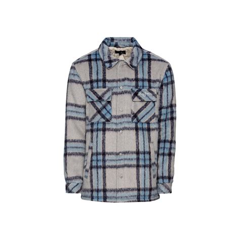 Flannel Overshirt Sean John Script Logo