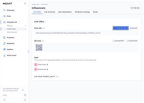 set up short branded links in campaign lab adjust help center