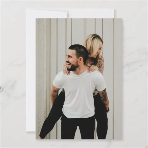 Modern Script Font Blue Photo Save The Date Zazzle