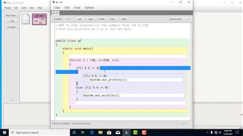 Numbers Divisible By 5 Or 6 But Not Both In Java Youtube